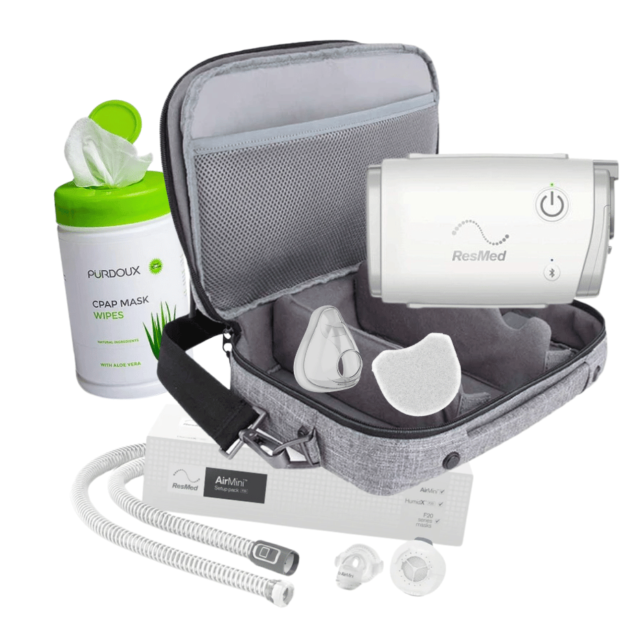 AirMini™ Autoset Travel CPAP Bundle with AirFit™ F20 Setup Pack (Witho ...