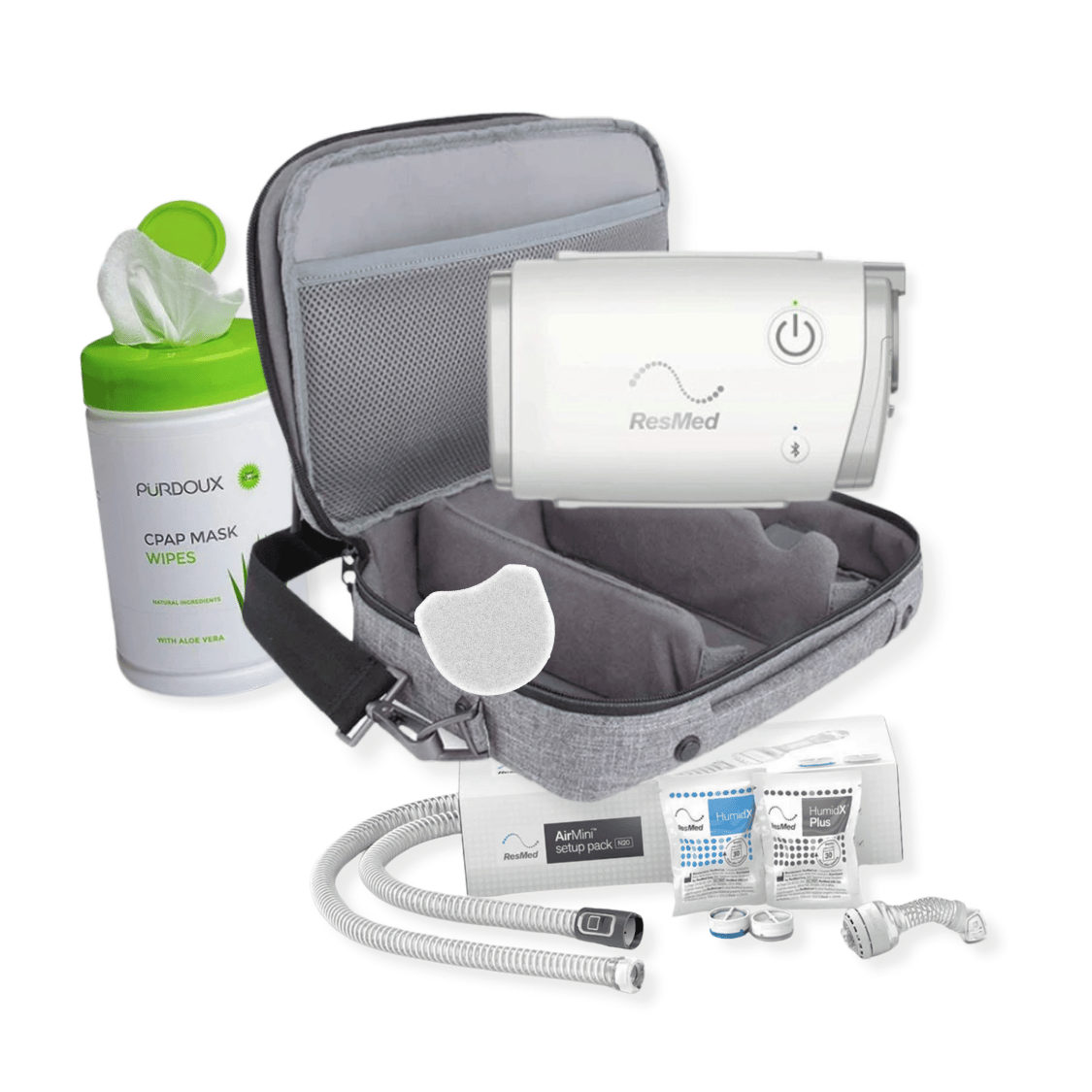 AirMini™ Autoset Travel CPAP Bundle with AirFit™ N20 Setup Pack (Witho ...